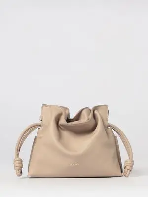 Loewe Flamenco Calfskin Mini Bucket Bag With Drawstring - Cream