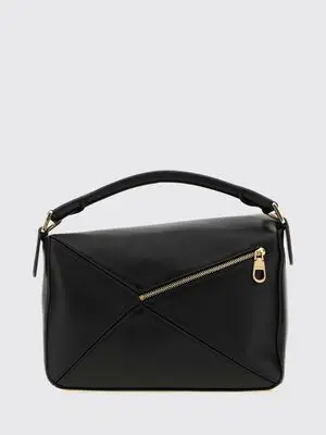 Loewe Featherlight Puzzle Small Nappa Lambskin Handbag - Black
