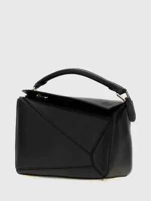 Loewe Featherlight Puzzle Small Nappa Lambskin Handbag - Black
