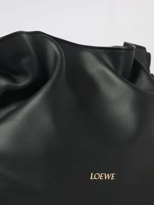 Loewe Flamenco Calfskin Mini Bucket Bag With Drawstring - Black
