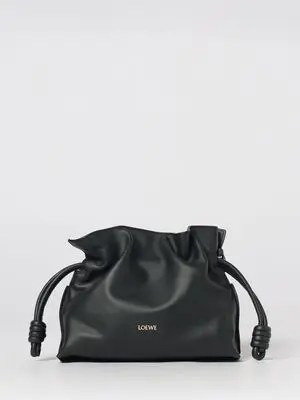 Loewe Flamenco Calfskin Mini Bucket Bag With Drawstring - Black
