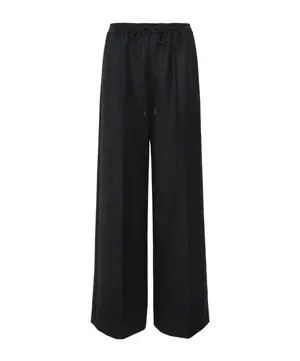 Max Mara Drawstring-waist Trousers - Dark Gray