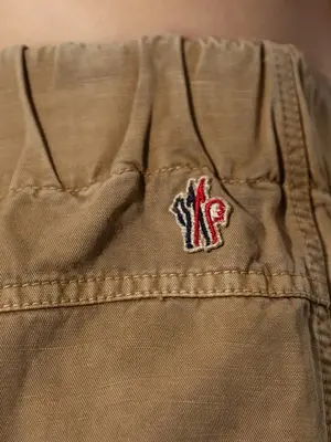 Moncler Logo Embroidered Shorts