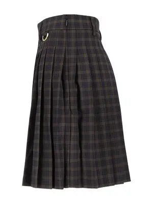 Barbour Pleated Plaid Mini Skirt - No