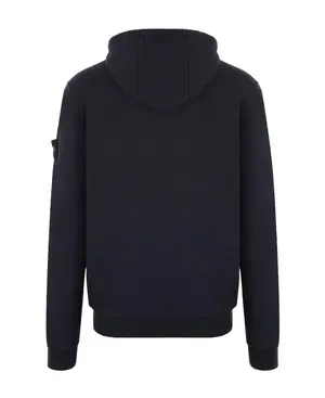 Stone Island Logo Patch Zipped Hoodie