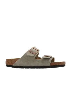 BIRKENSTOCK Arizona Suede Slip-on Sandals - Green