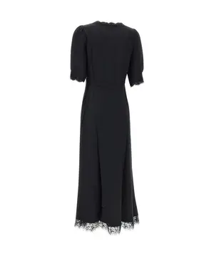 Rixo Annina V-neck Midi Dress