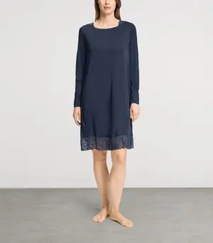 Hanro Modal Lace-trim Nightdress
