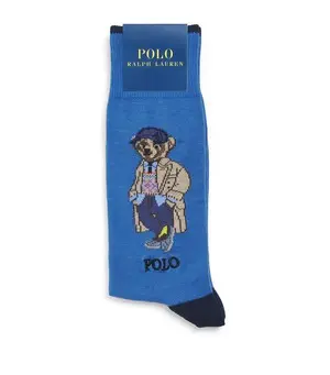 Polo Ralph Lauren Prl Sock Akl Litchfield Bear - Blue