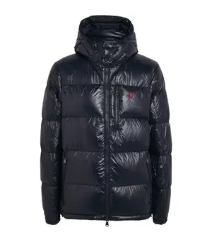 Polo Ralph Lauren Down-padded Gorham Glossed Jacket - Navy