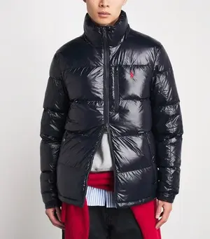 Polo Ralph Lauren Down-padded Gorham Glossed Jacket - Navy