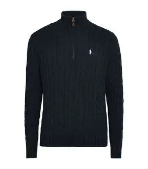 Polo Ralph Lauren Cotton Cable-knit Sweater - Navy