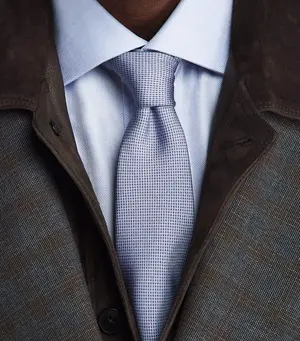 Corneliani Silk Patterned Tie - Navy