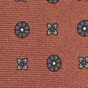 Corneliani Silk Patterned Tie - Orange