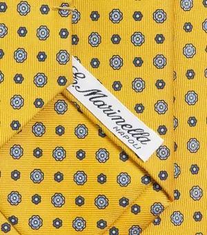 E. MARINELLA Silk Floral Tie