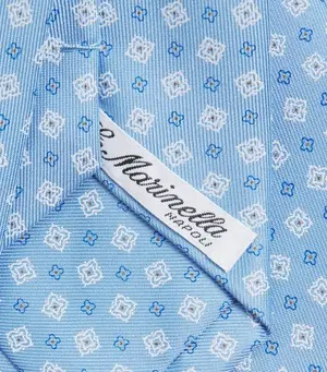 E. MARINELLA Silk Geometric Tie