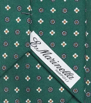 E. MARINELLA Silk Floral Tie