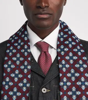 E. MARINELLA Silk Printed Tie