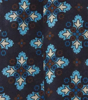 E. MARINELLA Wool-silk Floral Print Scarf