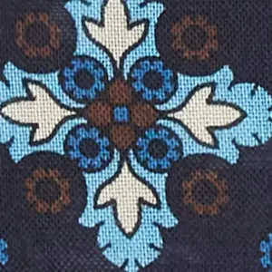 E. MARINELLA Wool-silk Floral Print Scarf