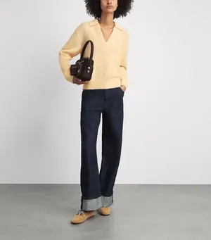 Claudie Pierlot Textured Polo Sweater