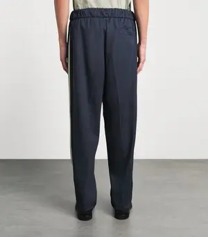 Fred Perry Two-tone Mesh Tape Sweatpants - Navy