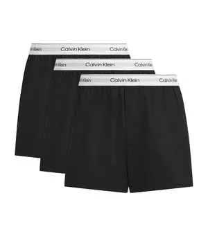 Calvin Klein Stretch-cotton Slim Icon Boxers - Black