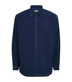 Oliver Peoples Cotton Newson Cord Atlanta Shirt - Blue