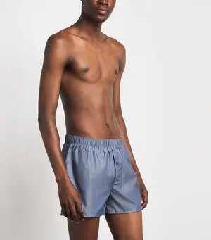 Hanro Cotton Woven Boxer Shorts