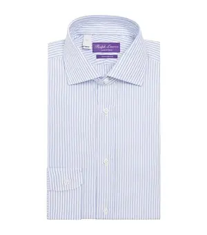 Ralph Lauren Purple Label Stripe Aston Shirt - Blue