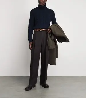 Ralph Lauren Purple Label Cashmere Cable-knit Sweater