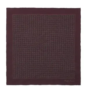 Ralph Lauren Purple Label Silk Pocket Square - Red