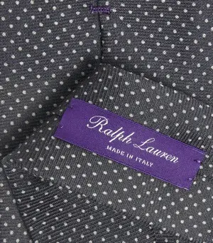 Ralph Lauren Purple Label Cashmere-silk Tie - Grey