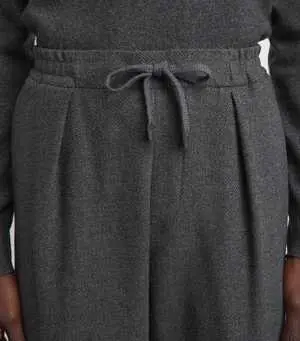 Ralph Lauren Purple Label Wool-cashmere Drawstring Trousers