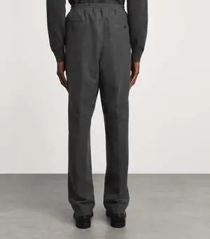 Ralph Lauren Purple Label Wool-cashmere Drawstring Trousers