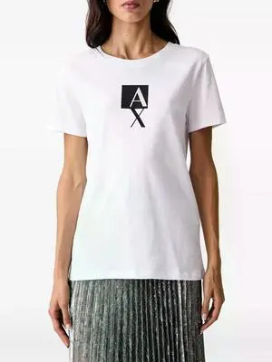 Armani Exchange Rhinestone-embellished Logo T-shirt