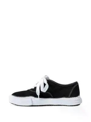 Mihara Yasuhiro Baker Og Sole Suede Low-top Sneakers - Black