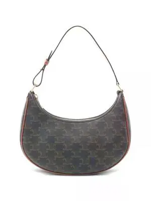 Celine 2010s Triomphe Ava Shoulder Bag - Brown