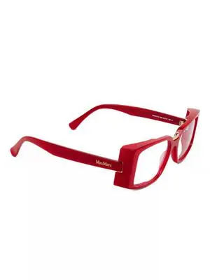 Max Mara Rectangle-frame Glasses - Red
