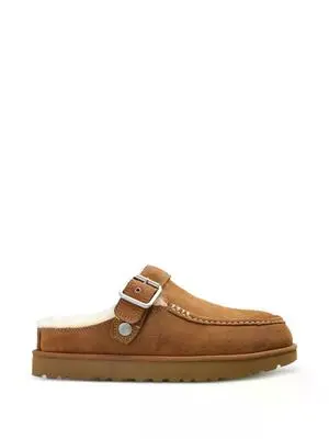 UGG Goldenstar Evelina Clog Suede Slippers Brown