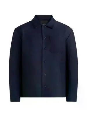 Manière De Voir Valentin Classic Tailored Long-sleeve Shirt Navy - Blue