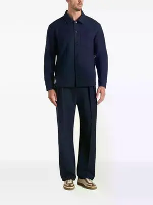 Manière De Voir Valentin Classic Tailored Long-sleeve Shirt Navy - Blue