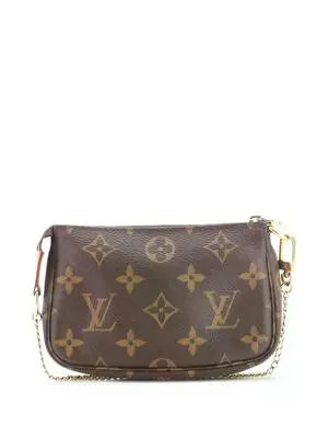 LOUIS VUITTON Pochette Accessoires Monogram Canvas Mini Clutch Bag