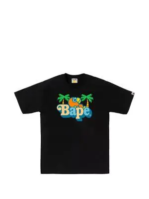 A BATHING APE Colors Milo On Summer T-shirt - Black