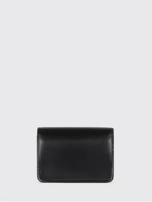 Saint Laurent Leather Card Holder - Black