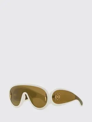 Loewe Bicolour Acetate Mask Sunglasses With Anagram Monogram - White