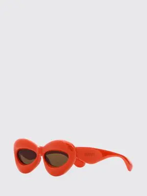 Loewe Cat-eye Sunglasses In Acetate With Tone-on-tone Logo - Red
