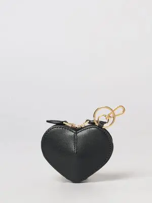 Alaïa Alaia Le Cå“ur Heart-shaped Calfskin Wallet With Zip - Black