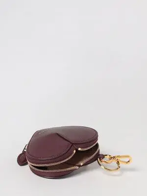 Alaïa Alaia Le Cå“ur Heart-shaped Calfskin Wallet With Zip - Red