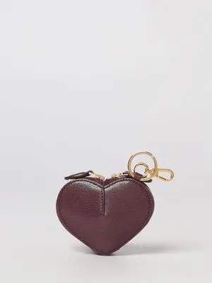 Alaïa Alaia Le Cå“ur Heart-shaped Calfskin Wallet With Zip - Red